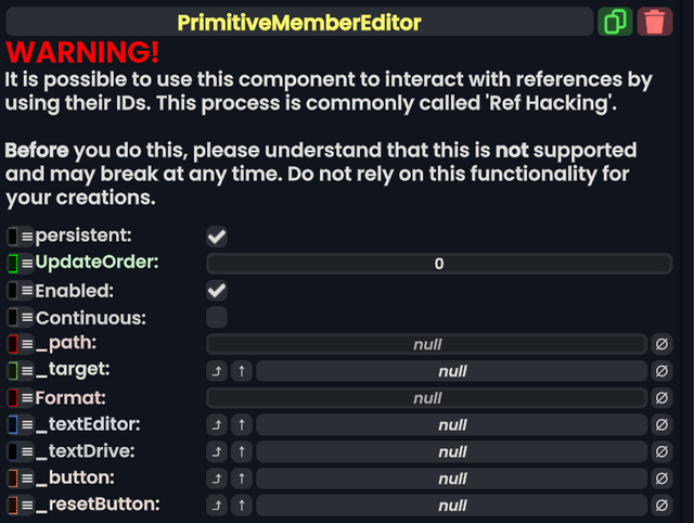 Component:PrimitiveMemberEditor - Resonite Wiki