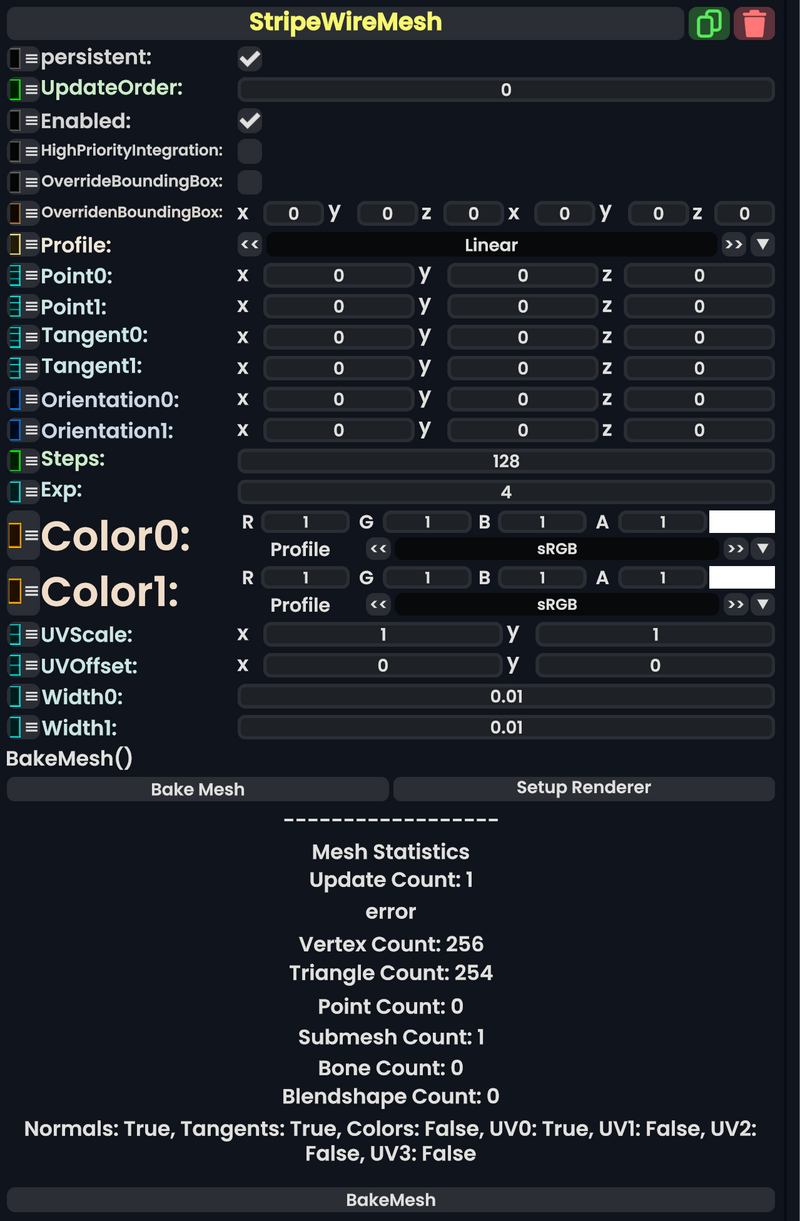 Component:StripeWireMesh - Resonite Wiki