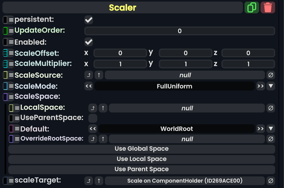 Component:Scaler - Resonite Wiki