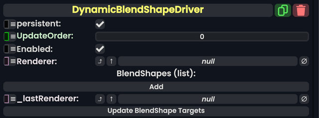 Component:DynamicBlendShapeDriver - Resonite Wiki