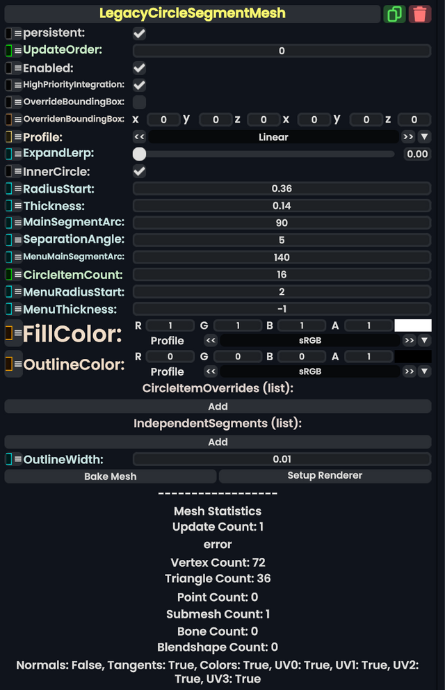 Component:LegacyCircleSegmentMesh - Resonite Wiki