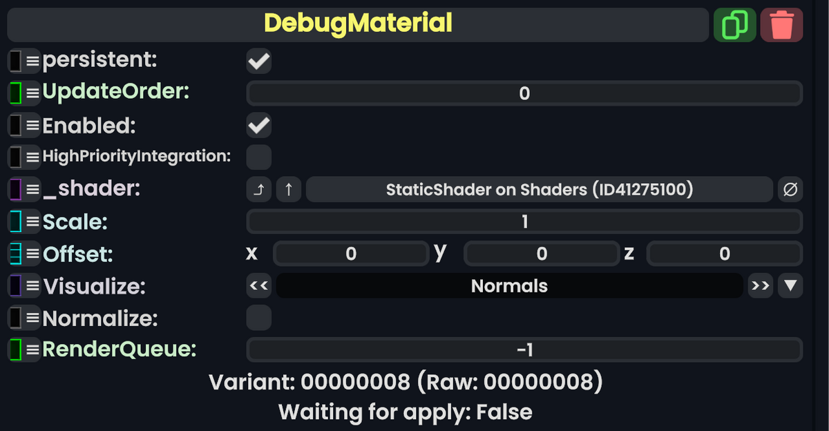 Component:DebugMaterial - Resonite Wiki