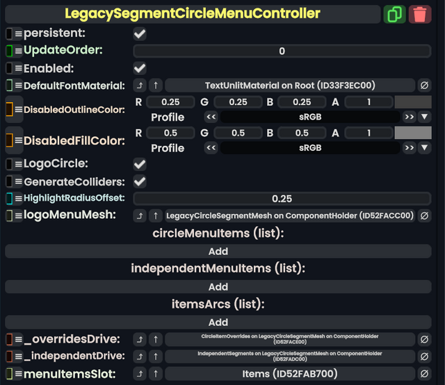 Component:LegacySegmentCircleMenuController - Resonite Wiki