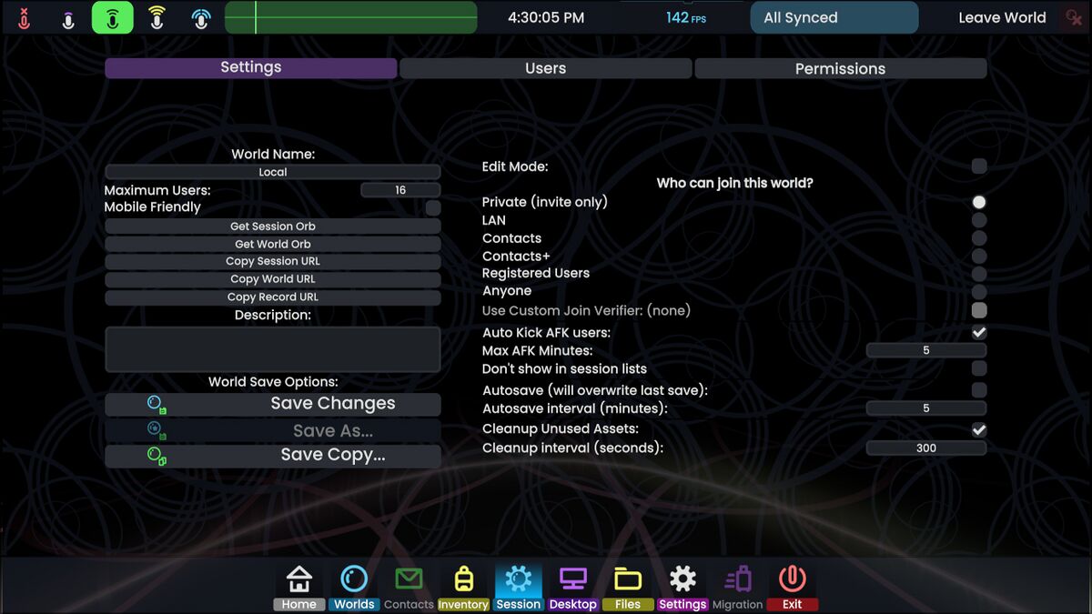 Dash menu - Resonite Wiki