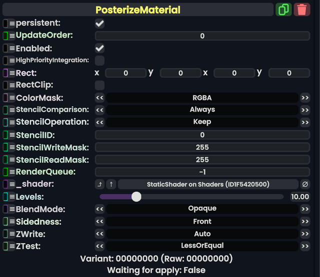 Component:PosterizeMaterial - Resonite Wiki