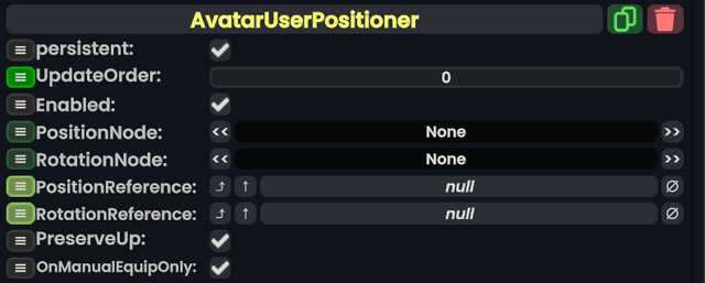 Component:AvatarUserPositioner - Resonite Wiki