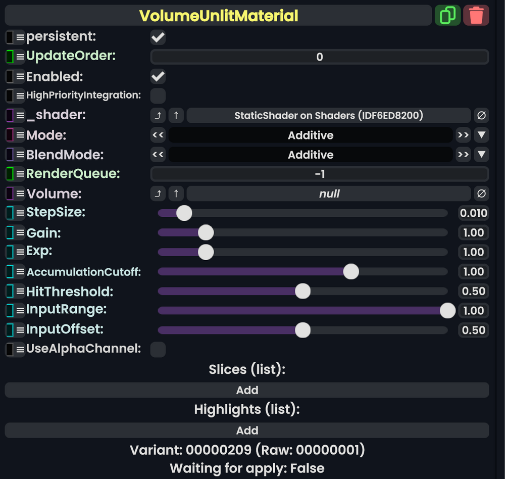 Component:VolumeUnlitMaterial - Resonite Wiki